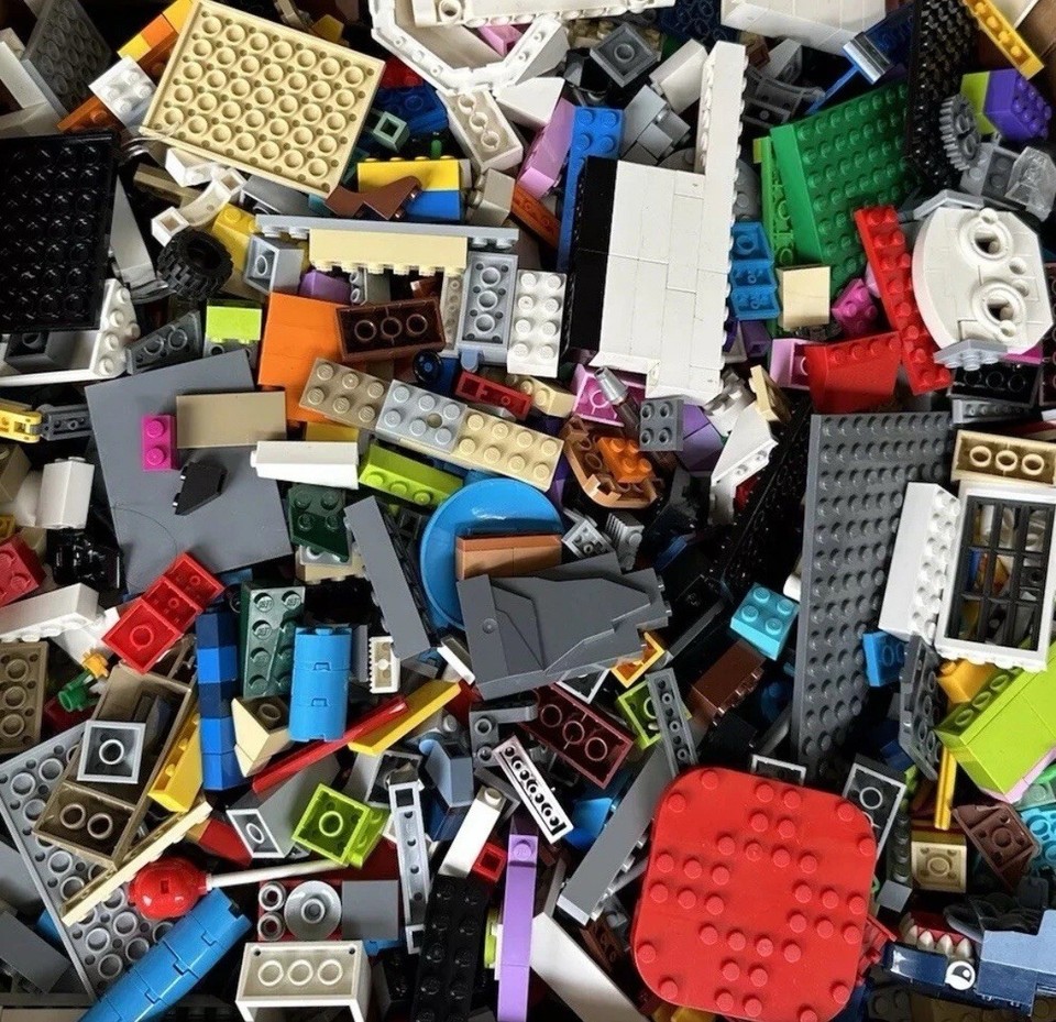 LEGO 1 Pound 🧱BUY 5 LBS GET 1 LBS FREE🧱Bulk Pieces Lot Bricks Tires By ...