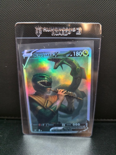 PokeTeamLegends Pokemon Card Holo (FanArtCustomMad) PTL632 Rayquaza ...