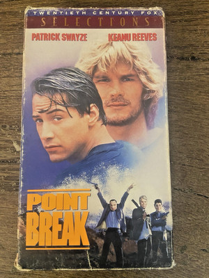 Point Break VHS 1991 Patrick Swayze Keenu Reeves Gary Busey 90s ...