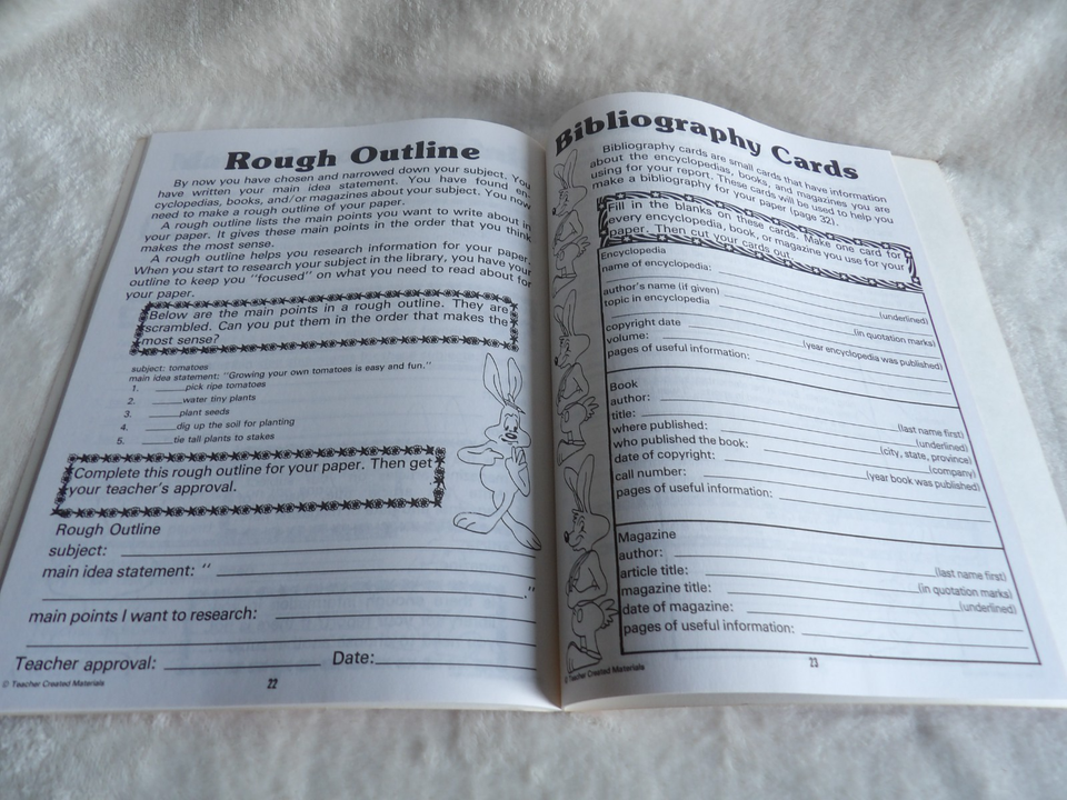 I Can Write a Research Paper Grades 3-6~Teacher Created Res~Carratello ...