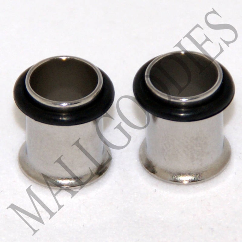V004 Steel Single Flare Flesh Tunnels Earlets Plugs Gauges 10G~2" - 2 ...