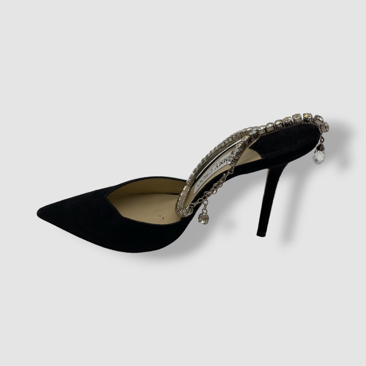 $1095 Jimmy Choo Women's Black Saeda 100 Embellished Pump $1095 Jimmy Choo Women's Black Saeda 100 Embellished Pump