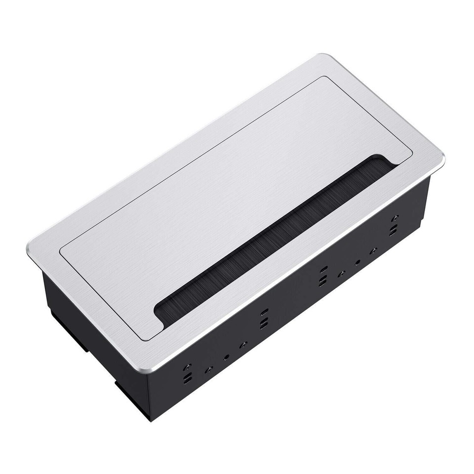 Recessed Connectivity Box Outlet For Conference Room Table With 2ac ...