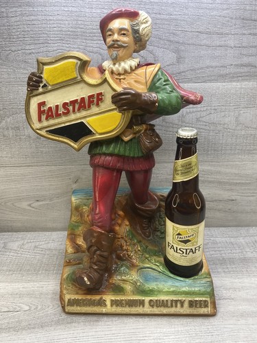 Falstaff Beer Sir John Statue Vintage Ceramic Man Cave Collector Grail ...