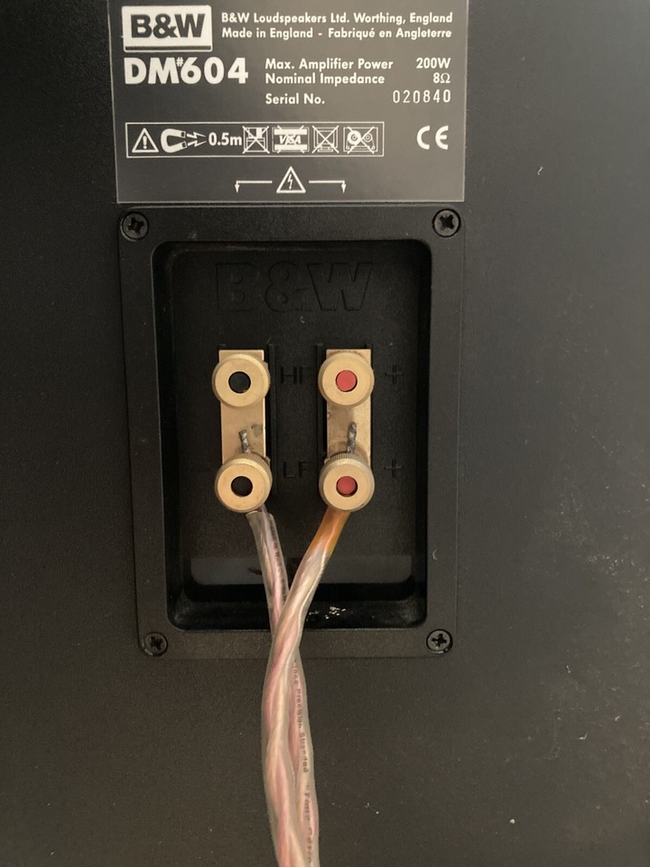 B&W-- Bowers & Wilkins-- DM 604 Loudspeakers (Pair)---3-way 4th-order ...