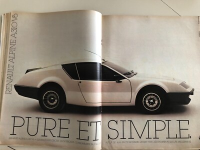 Publicité Vintage Advertising Renault Alpine A320 V6 (Janvier 1982) | eBay