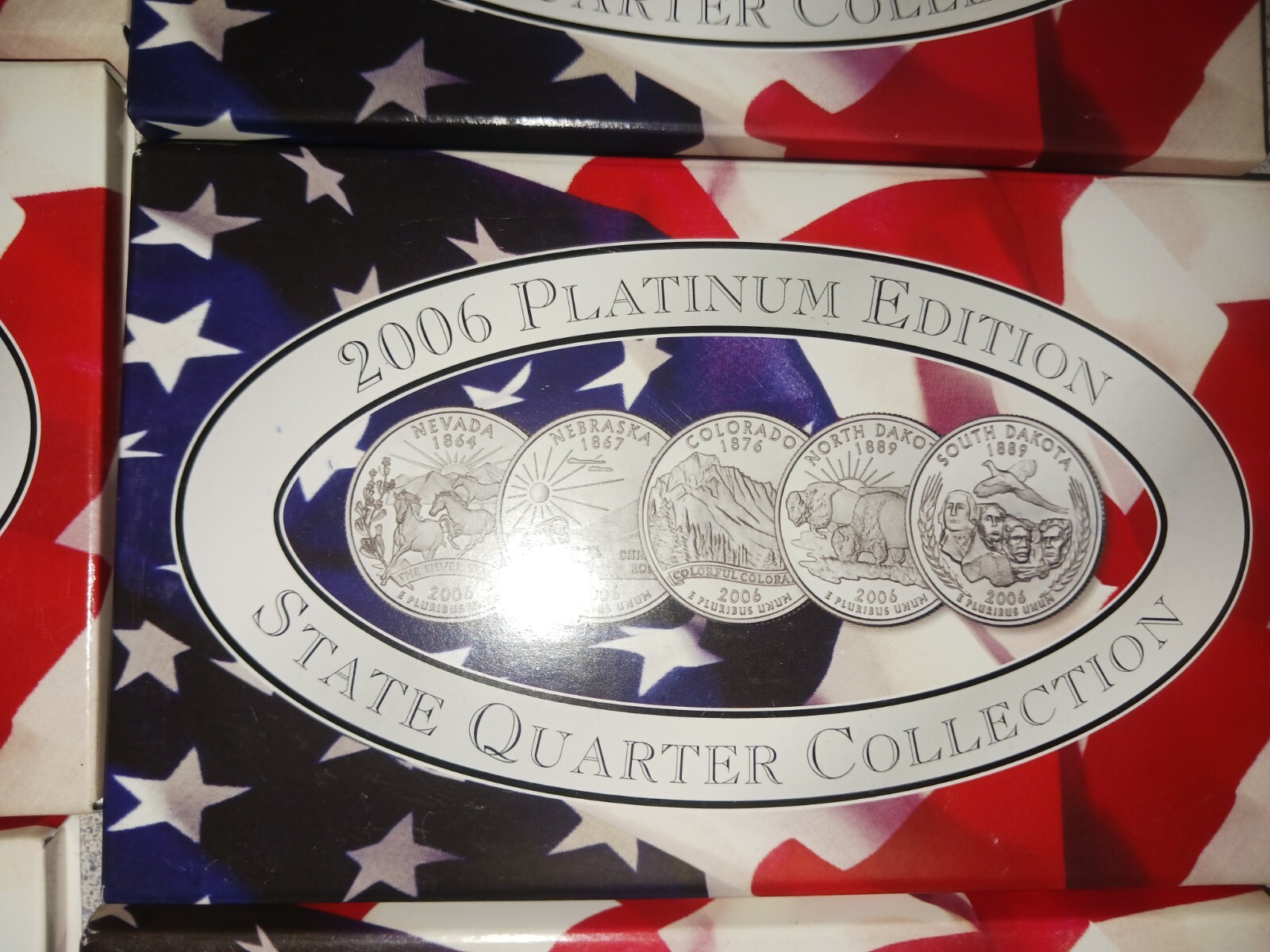 2000 01 02 03 06 07 08 PLATINUM PLATED CSN Mint State Quarter ...