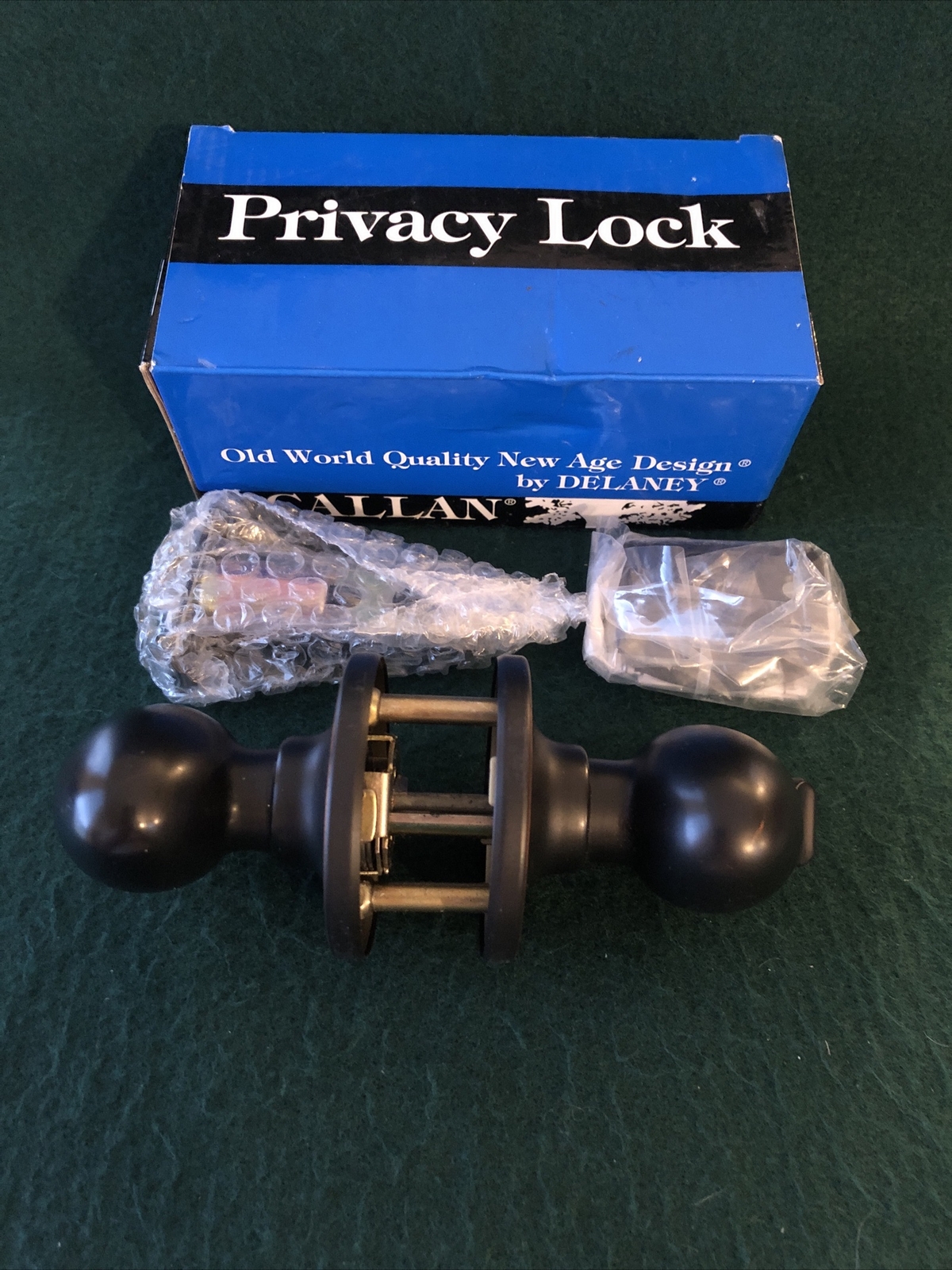 Callan 102T-CA-US10BE Privacy Lock Doorknob Set Carlyle Edged Oil ...