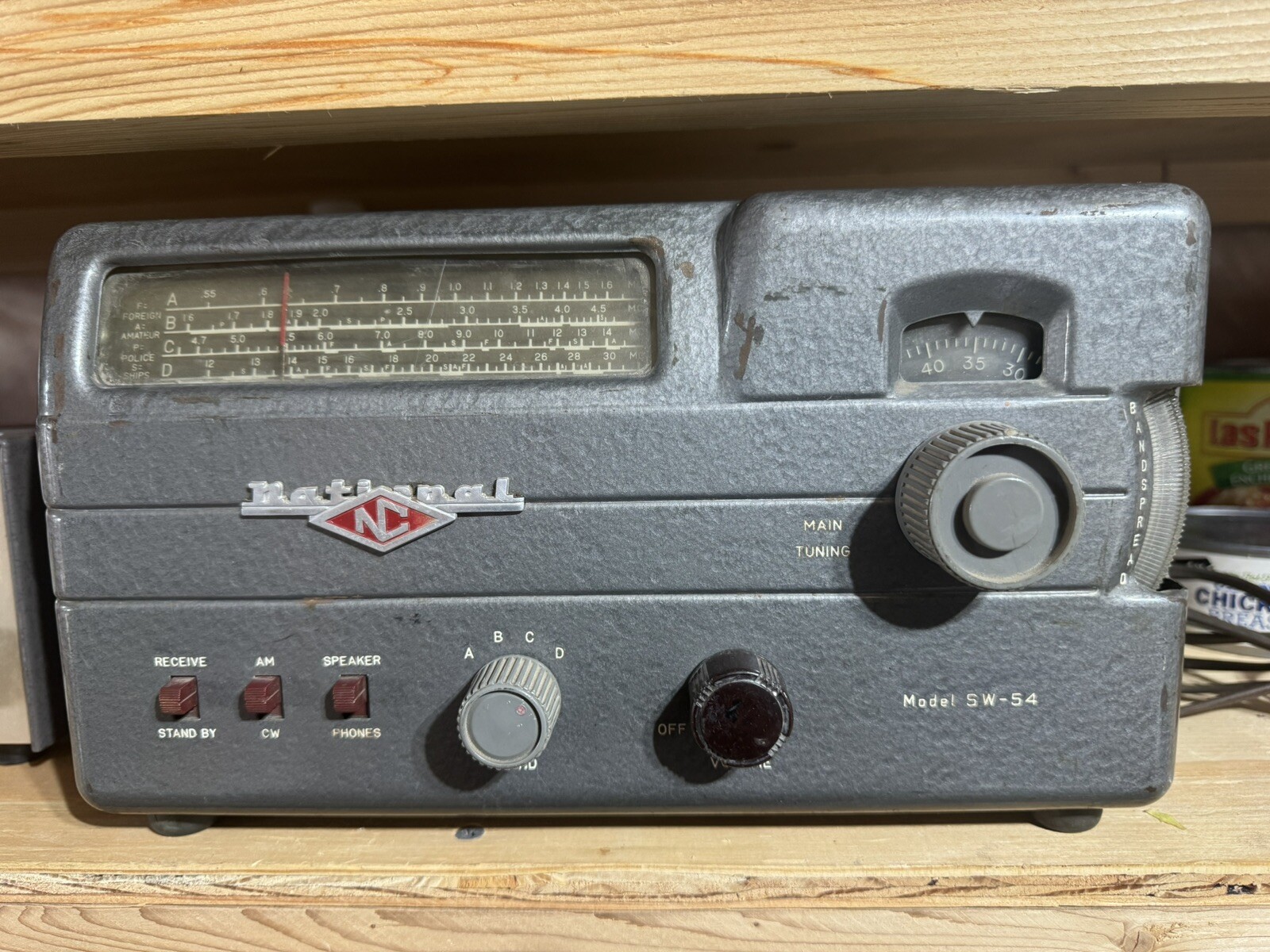 1950s Vintage National SW-54 Communications Tube Receiver SW54 ...