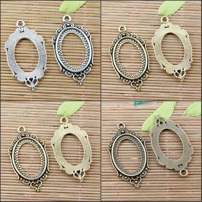 PICK frame oval shaped cabochon settings (cab:18x25mm)Jewerly Making ...