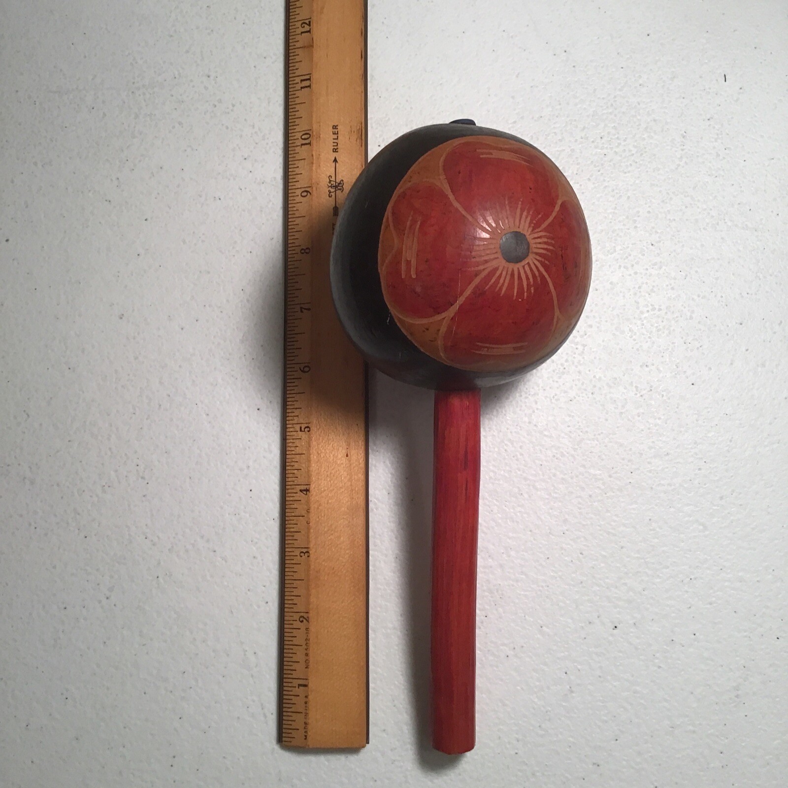 Recuerdo De Cartagena Wood Handmade Maracas Painted Art Vintage ...