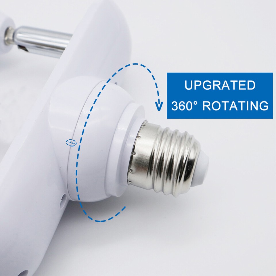 3 in 1 E27 Light Socket Splitter Converter Adjustable 3 Way Bulbs ...