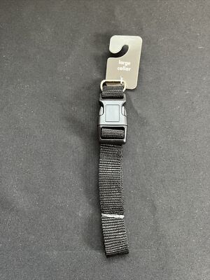 Stout Stuff Black Pet Collar 18-24" Size L New with Tags | eBay