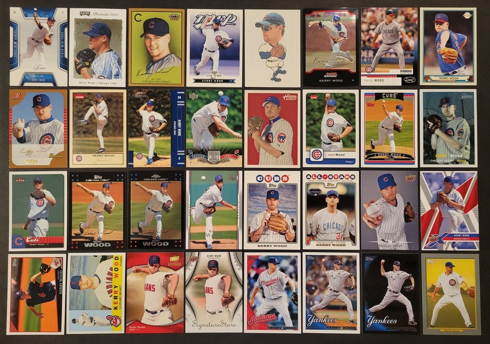 Lot of 64 Different KERRY WOOD Baseball Cards 2xAS 1997-2020 BB6893 | eBay