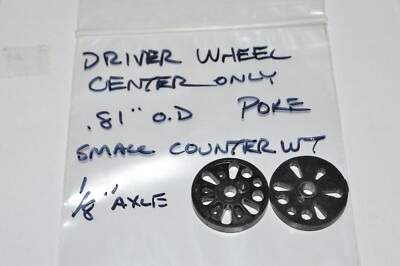 HO scale PARTS steam locomotive driver wheel .81" OD boxpok SMALL ...