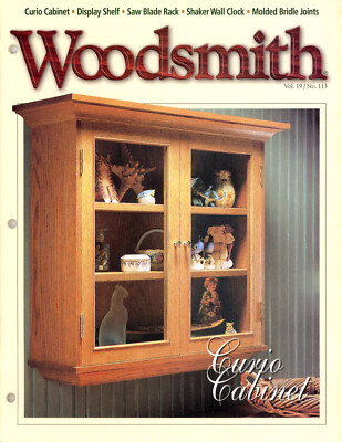 Woodsmith Magazine Volume 19 No. 113 Curio Cabinet | eBay