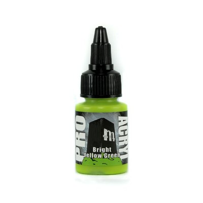 Monument Hobbies Pro Acryl: Bright Yellow Green Acrylic Paint 22ml ...