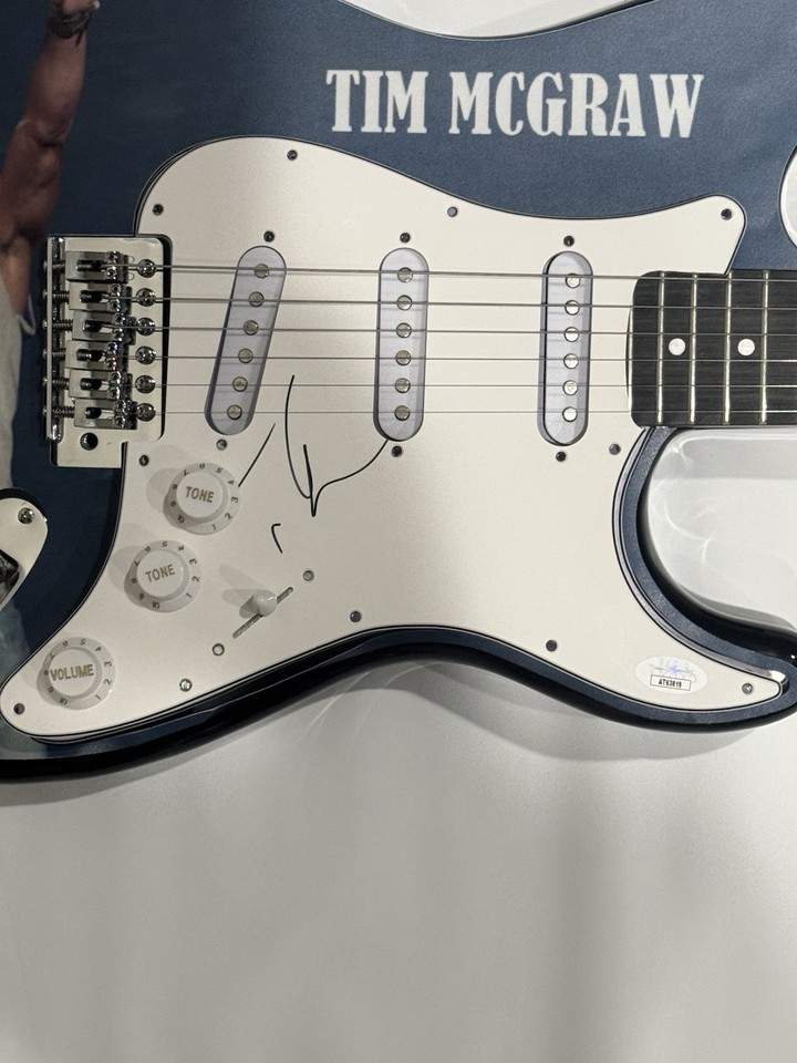 TIM MCGRAW SIGNED CUSTOM ELECTRIC GUITAR COUNTRY LEGEND JSA COA | eBay