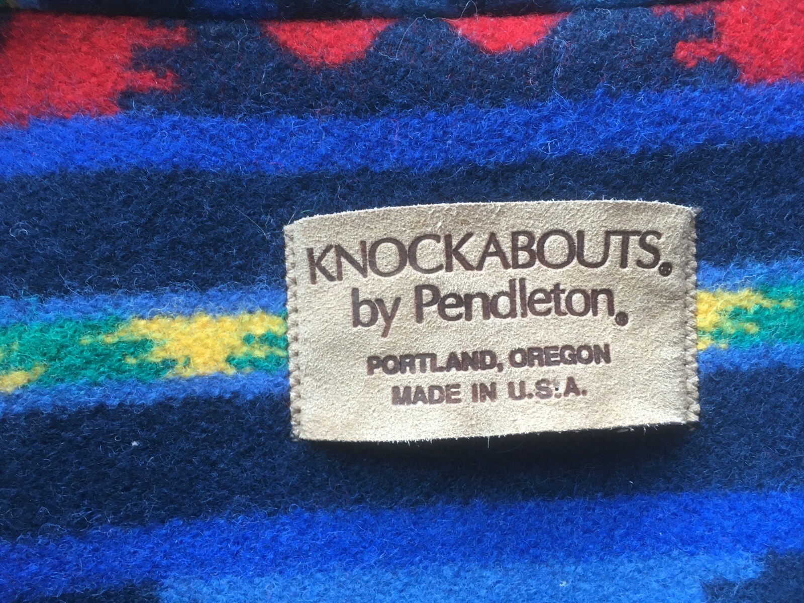Vintage Pendleton Knockabouts Southwestern Aztec Wool Blanket Jacket Navajo VTG | eBay