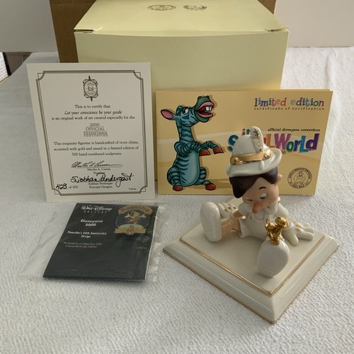 Lenox Disney Pinocchio Let Your Conscience Be Your Guide Signed L.E ...
