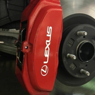 Straight LEXUS Brake Caliper Decal Stickers set of 4 Hi-Temp 6 Diff ...