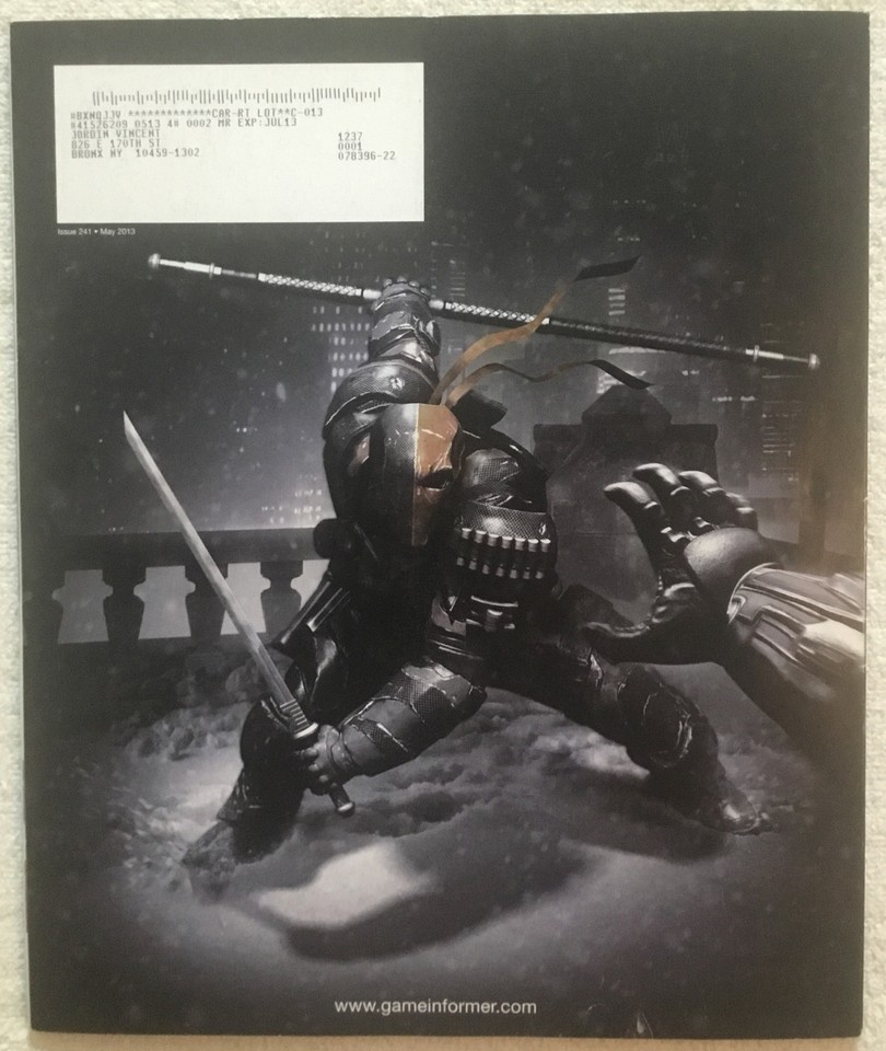 Game Informer Magazine May 2013 #241 Batman Arkham Originals Tomb ...