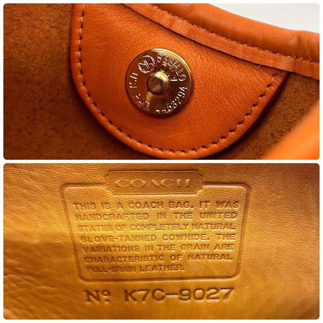 Old Coach Ergo Handbag One Shoulder Orange 9027 Size 15x20 Old Coach Ergo Handbag One Shoulder Orange 9027 Size 15x20