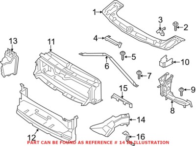 For BMW Genuine Brake Air Duct Front Left 51747255417 | eBay