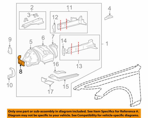 53258-50030 Toyota Bracket, front end panel mounting, lh 5325850030 ...