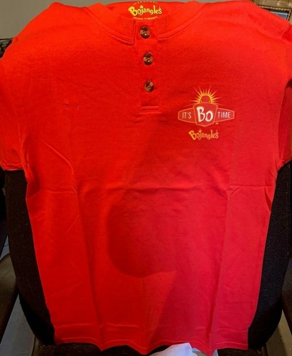 BOJANGLES It's BO Time Chicken n Biscuits Red Logo tee shirt Small | eBay