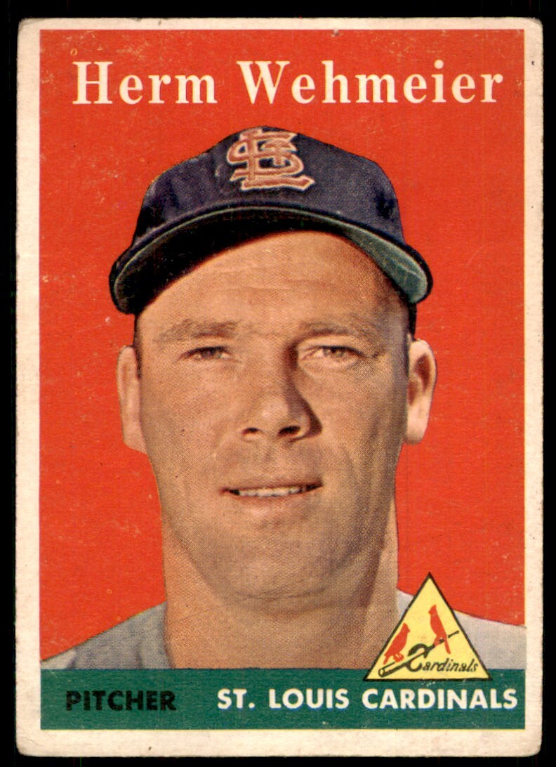 1958 Topps Baseball Cards Herm Wehmeier St. Louis Cardinals #248 | eBay