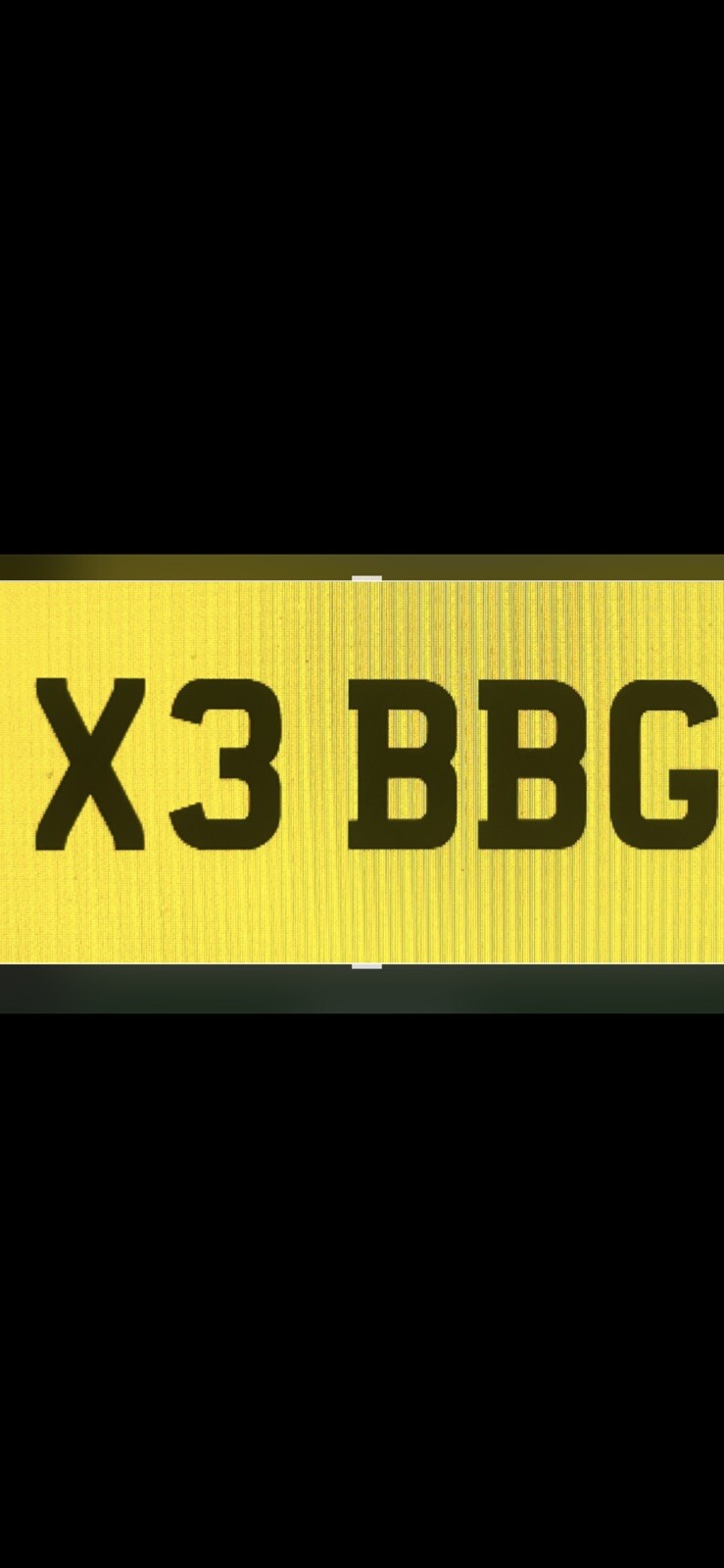 X3 BBG car registration private number . Could Be Suitable For A Bmw X3 ...