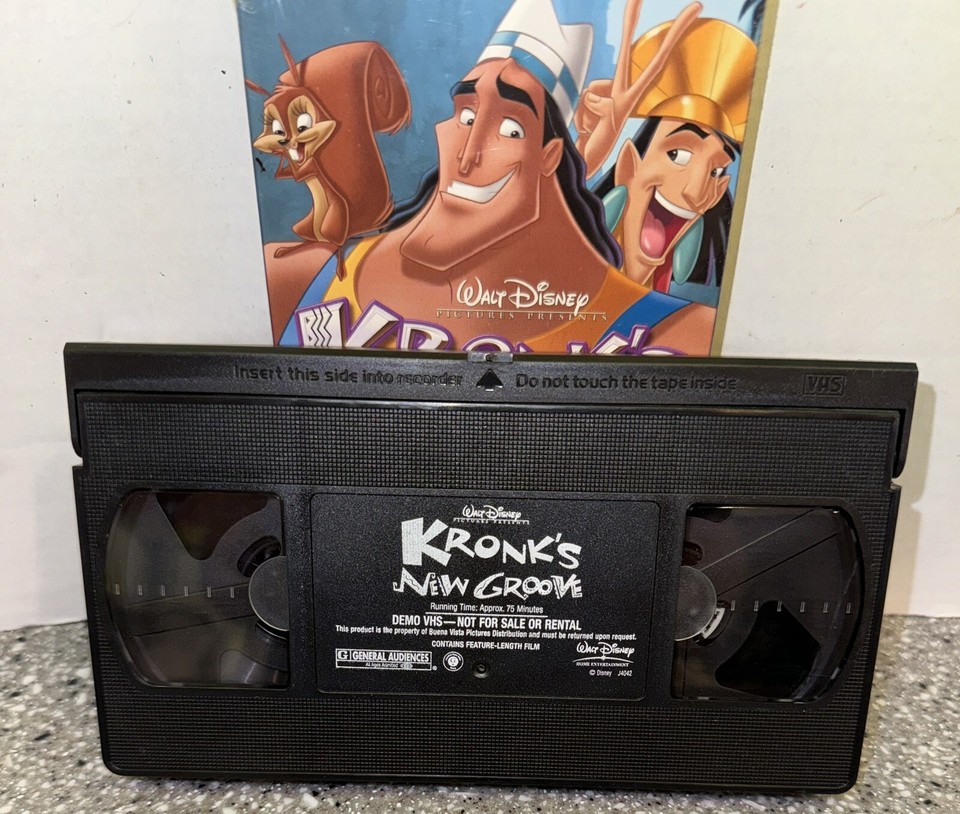 Kronk's New Groove VHS Video Tape Disney Demo Tape Screener | eBay