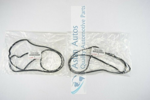 GENUINE TOYOTA LEXUS VALVE COVER GASKET SET 1121431020 & 1121331040 OEM ...