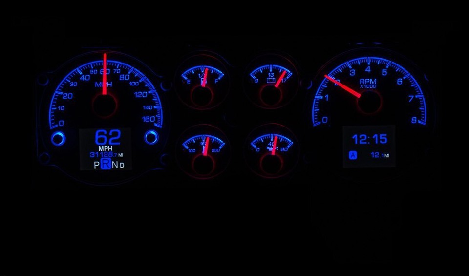 Dakota Digital 78-87 Monte Carlo/Malibu/El Camino Black Gauge Kit HDX ...