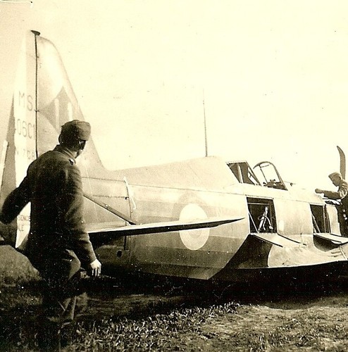 **BEST! German Troops w/ Shot Down French Morane-Saulnier MS.406 ...