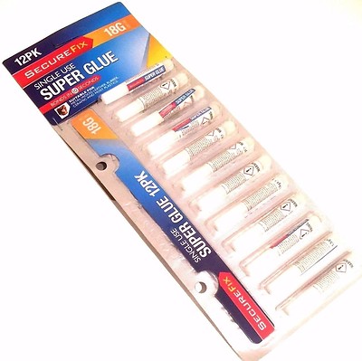 NEW BRAND OTL SUPER GLUE SECUREFIX PACK OF 10 SINGLE USE 10 X 1.5g ...