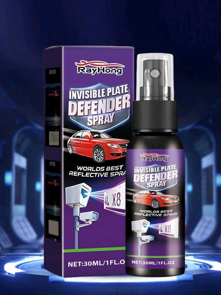 Invisible Licence Plate Defender Spray Long Lasting 30ml Stealth Plate ...