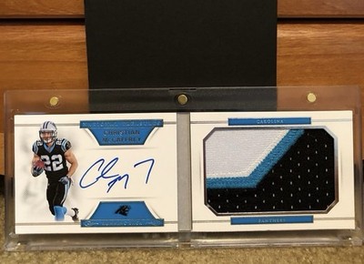 2017 National Treasures Christian McCaffrey Auto Booklet Auto RC /99 ...