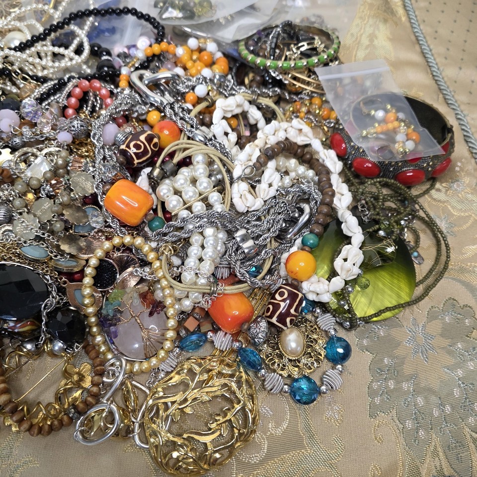 Mixed Jewelry Bundle Lot 6 lb All Wearable/Sellable No Junk | eBay