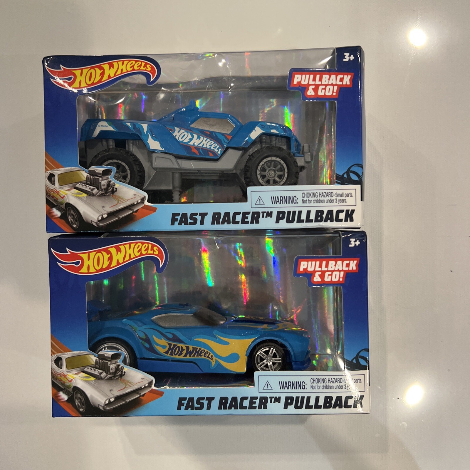 NEW SEALED Hot Wheels Fast Racer Pullback Blue & Red Fast Fish Lot of 2 ...