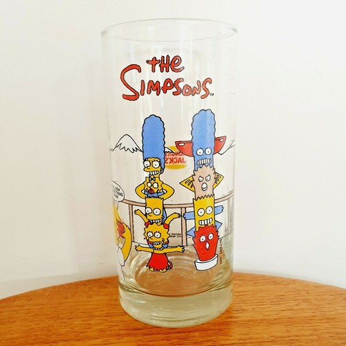 1994 Collectible Hungry Jacks Drink Glass The Simpsons Bart Marge Homer ...