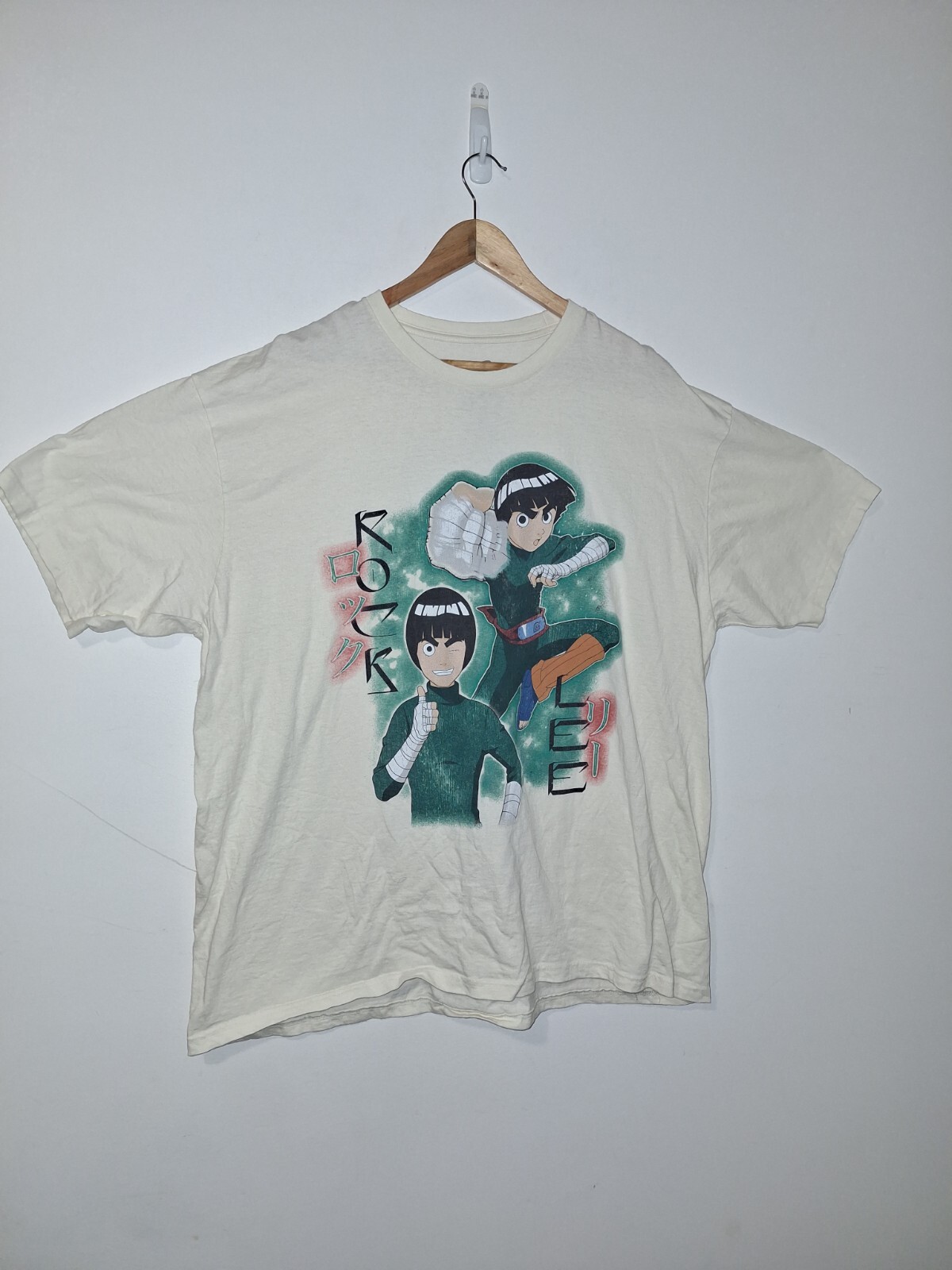 Vintage Goat Crew X Naruto Rock Lee CLR T-Shirt, Pale… - Gem