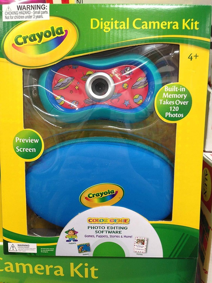 Crayola Digital Camera Kit Blue Internal Memory for 120 Pictures | eBay