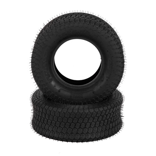 Two 18x6.50-8 Lawn & Garden Mower Tractor Turf Tires 4PR 18x6.5-8 18x6 ...