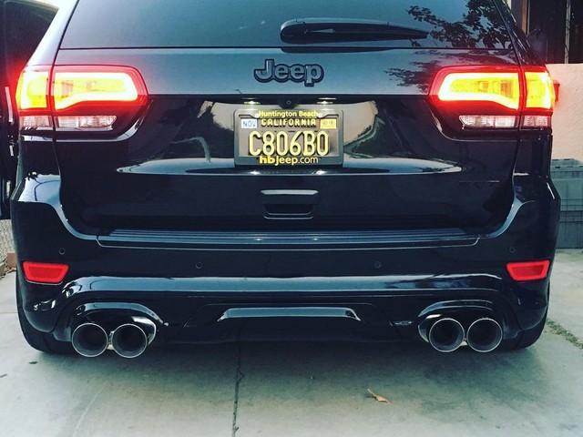 2011-2019 Jeep Grand Cherokee SRT Rear Bumper diffuser spoiler quad ...