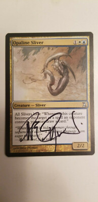 Opaline Sliver Time Spiral Edition Signed By Dave Dorman MTG | eBay