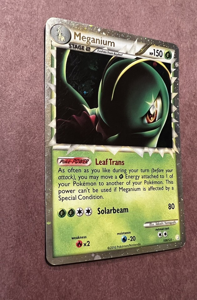 2010 Meganium Prime 109/123 HOLO HGSS Base Set Pokemon Card | eBay
