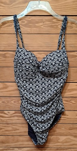 SWIM SUIT NIP TUCK BOND -EYE NAVY MULTICUP BRA SIZE 8 | eBay