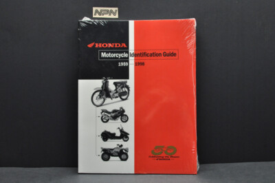 VTG NOS Honda Motorcycle Identification Guide 1959-1998 50 Years Manual ...